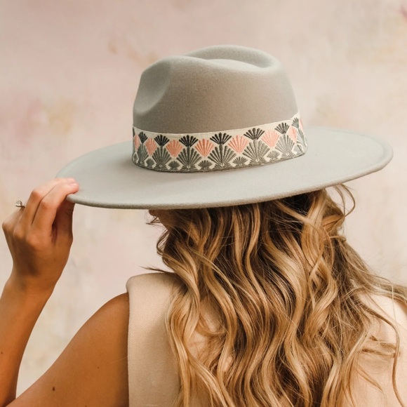 Altar'd State | Accessories | Mint Green Rancher Banded Felt Pattern ...